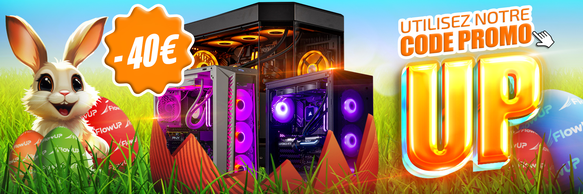 Votre PC Gamer au meilleur prix ! / FlowUP Boutique PC gamer